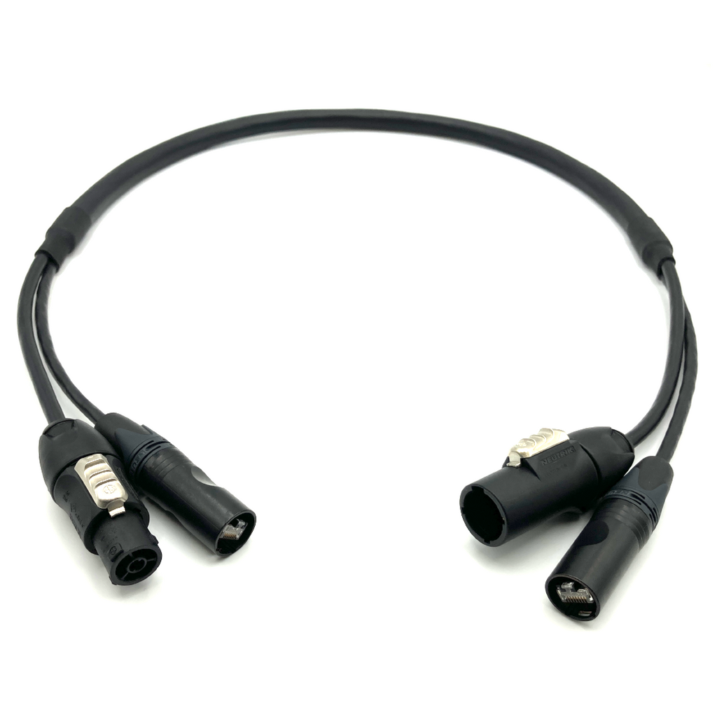 CAT5e Ethernet and Power Hybrid Cable - etherCON and powerCON True1 ...